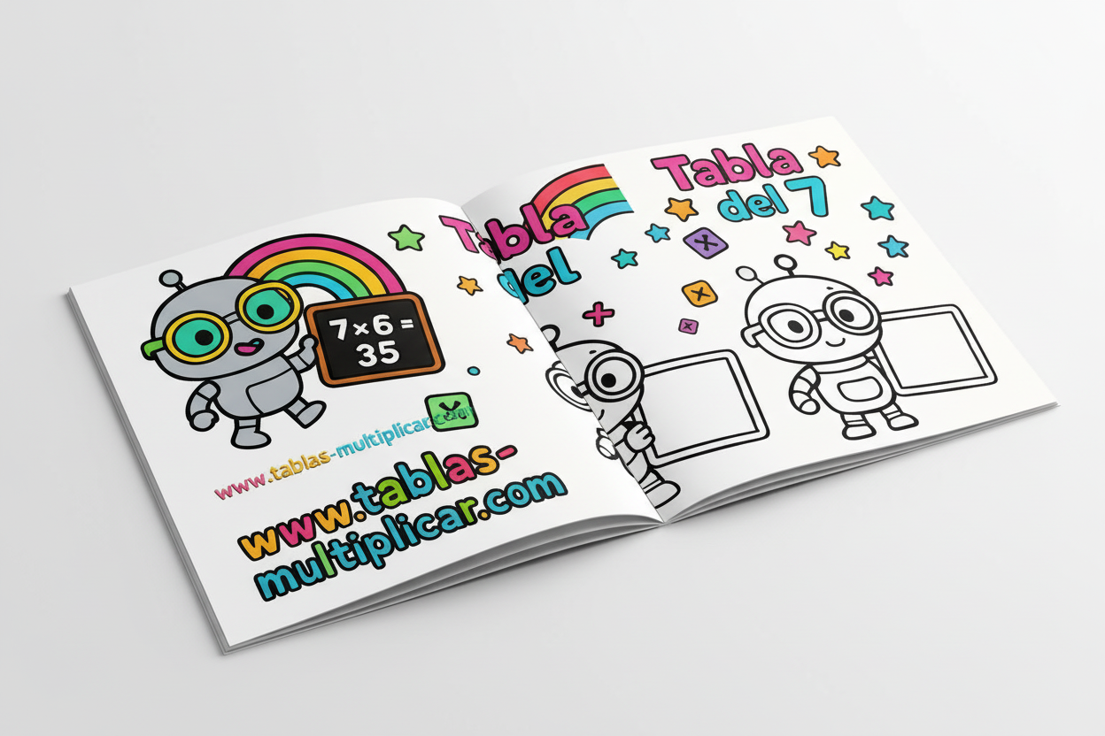 Tabla del 7 para Imprimir GRATIS – Cuadernillo Descargable y ...